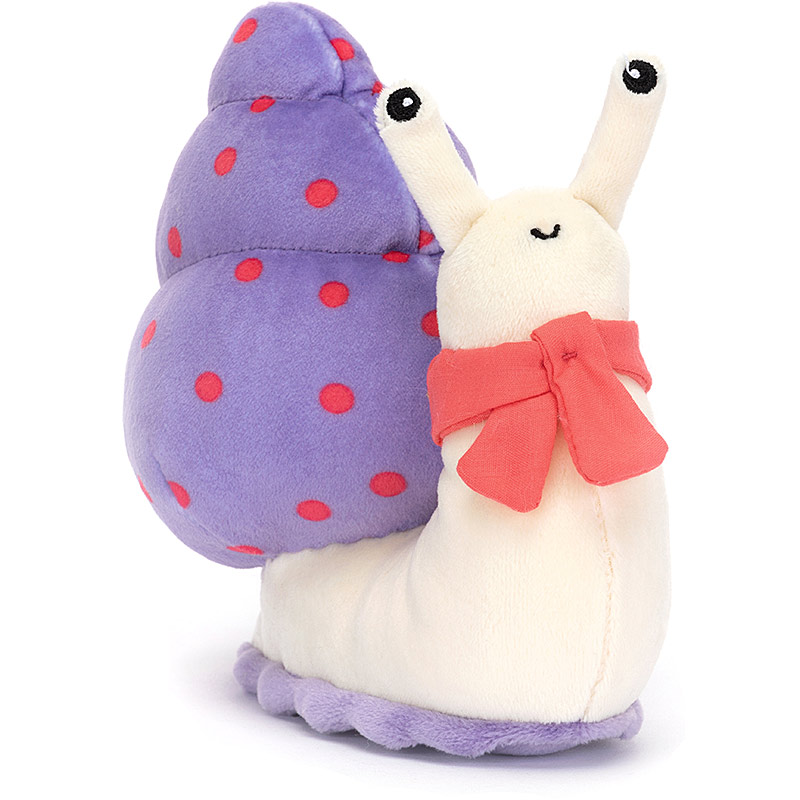 Jellycat Escarfgot Purple Snail | plushpaws.co.uk