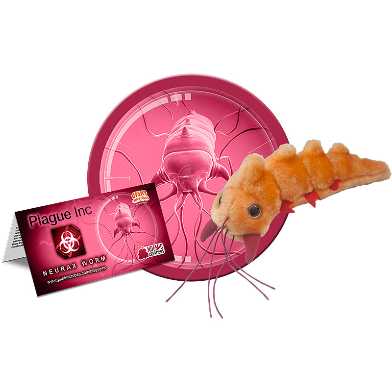 Giant Microbes Plague Inc. Neurax Worm | plushpaws.co.uk