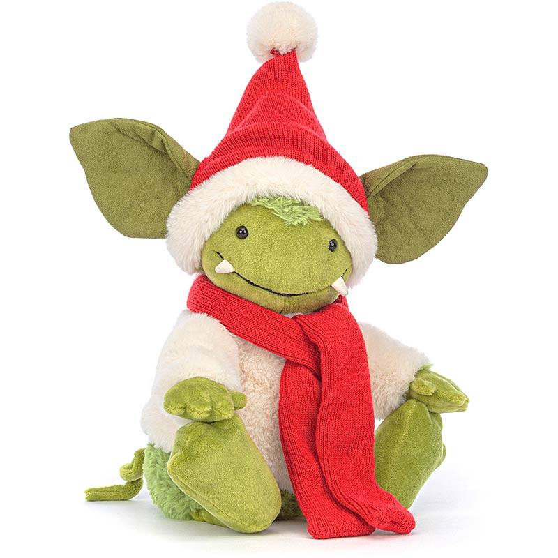 Jellycat Christmas Grizzo Gremlin | plushpaws.co.uk