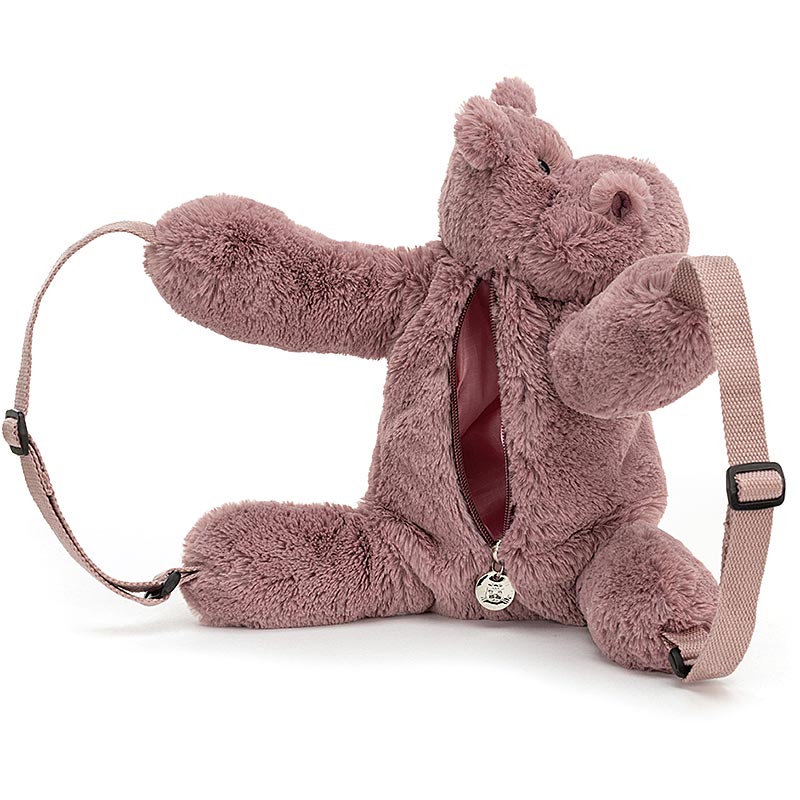 Jellycat Huggady Hippo Backpack | plushpaws.co.uk