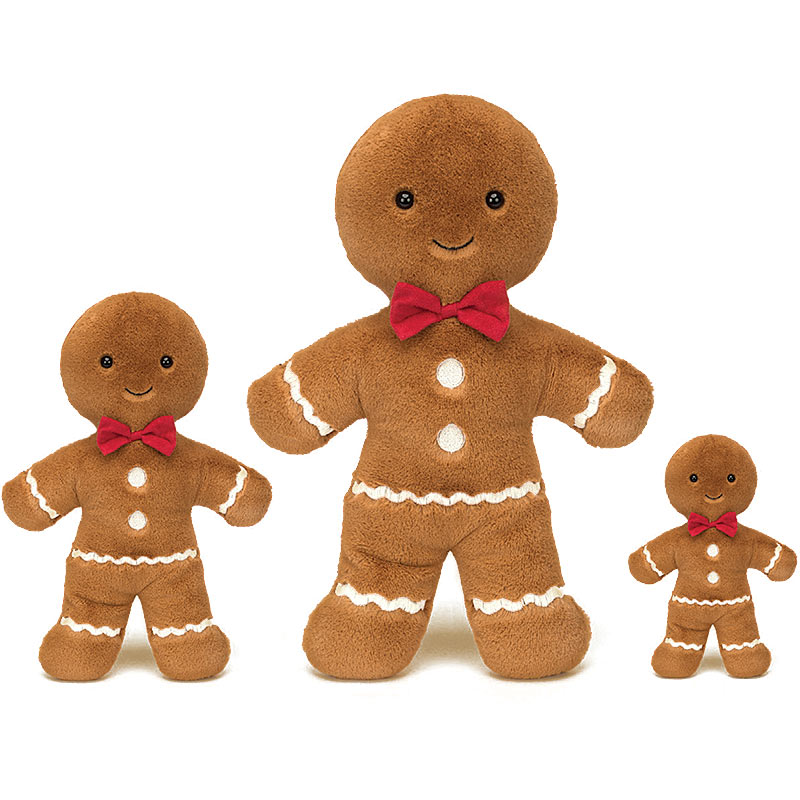 Jellycat Jolly Gingerbread Fred | plushpaws.co.uk