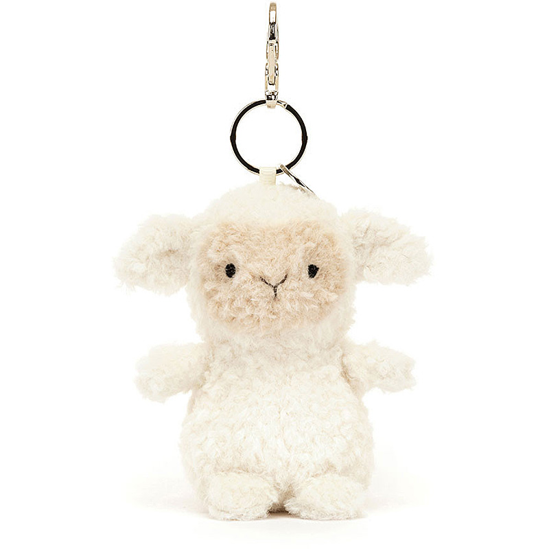 Jellycat Little Lamb Bag Charm Keyring | plushpaws.co.uk