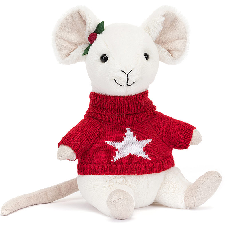 Jellycat Merry Mouse Jumper | plushpaws.co.uk
