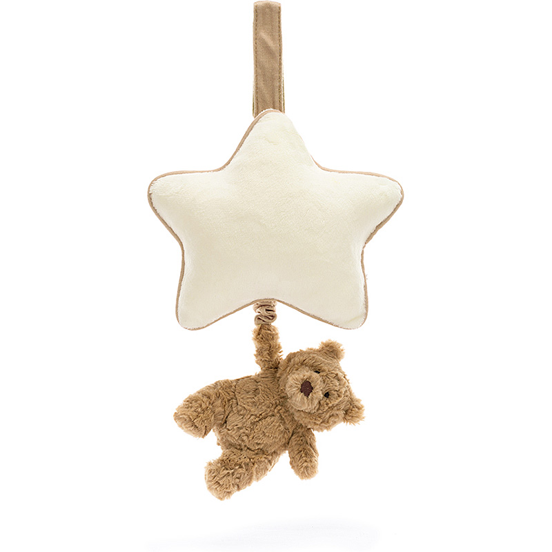 Baby Jellycat Bartholomew Bear Musical Pull | plushpaws.co.uk