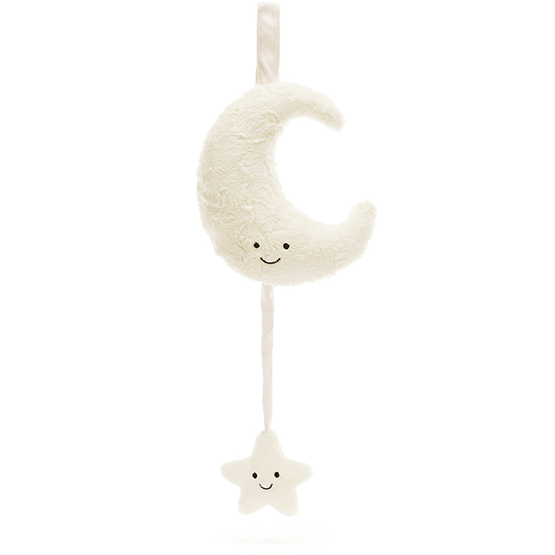 Baby Jellycat Amuseables Moon Musical Pull | plushpaws.co.uk