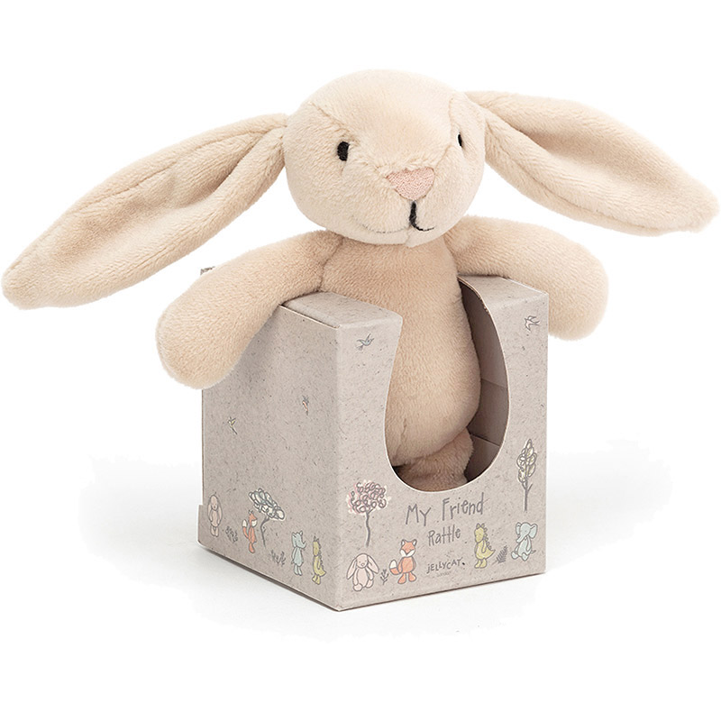 Little Jellycat My Friend Bunny Rattle | plushpaws.co.uk