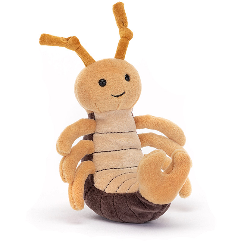 Jellycat Niggly Wiggly Ernie Earwig | plushpaws.co.uk