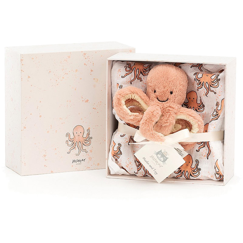 Little Jellycat Odell Octopus Gift Set | plushpaws.co.uk