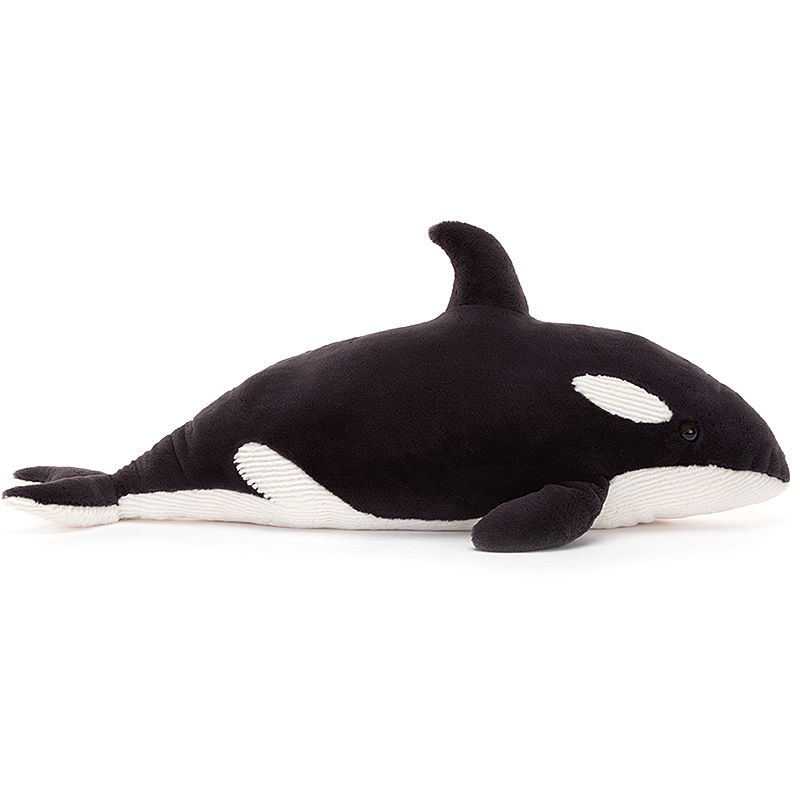 Jellycat Ollivander the Orca Whale | plushpaws.co.uk