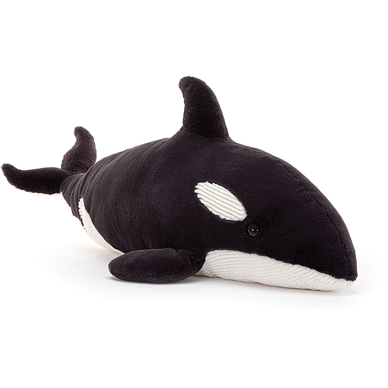 Jellycat Ollivander the Orca Whale | plushpaws.co.uk
