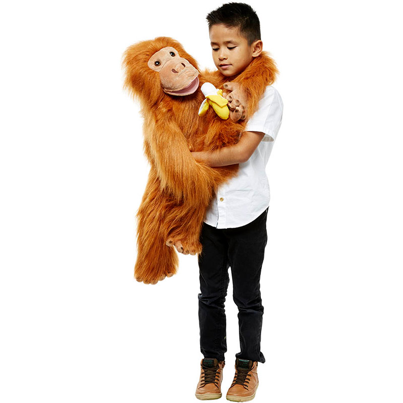 The Puppet Company Orangutan Hand Puppet | plushpaws.co.uk