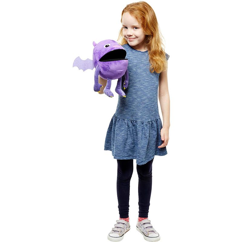 The Puppet Company Baby Purple Monster Hand Puppet | plushpaws.co.uk