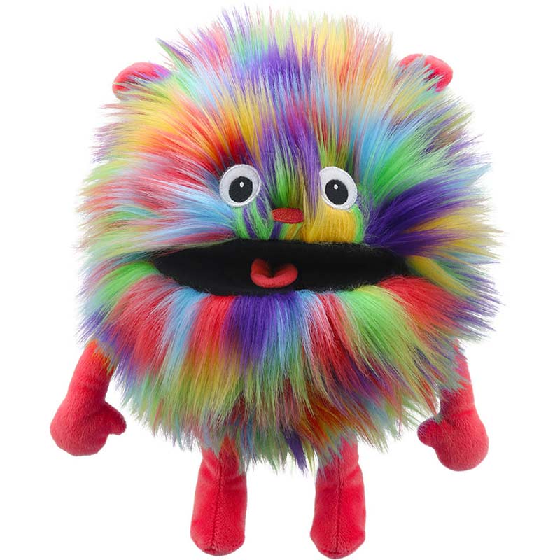 The Puppet Company Baby Rainbow Monster Hand Puppet | plushpaws.co.uk