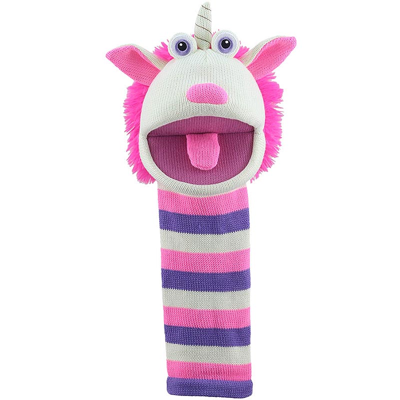 The Puppet Company Sockettes Twinkle Unicorn Hand Puppet | plushpaws.co.uk
