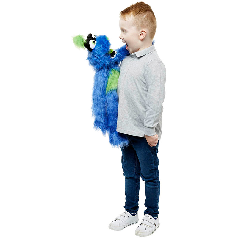 The Puppet Company Blue Monster Hand Puppet | plushpaws.co.uk