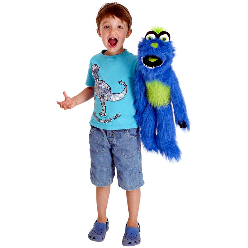 The Puppet Company Blue Monster Hand Puppet | plushpaws.co.uk