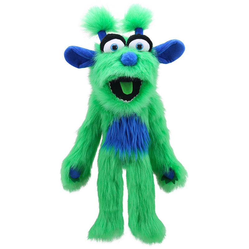 The Puppet Company Green Monster Hand Puppet | plushpaws.co.uk