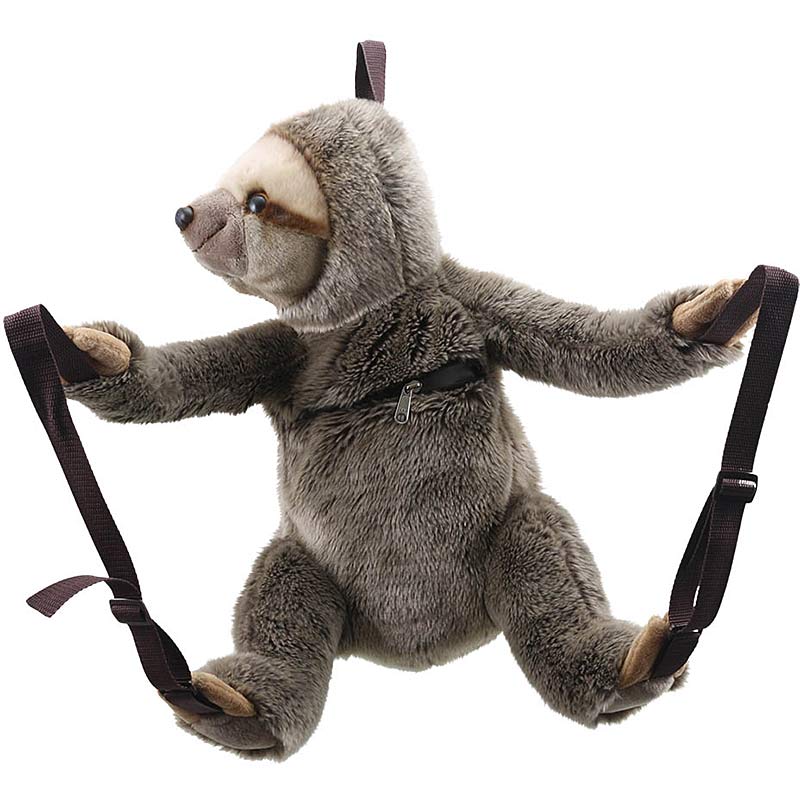 The Puppet Sleepy Sloth Backpack | plushpaws.co.uk