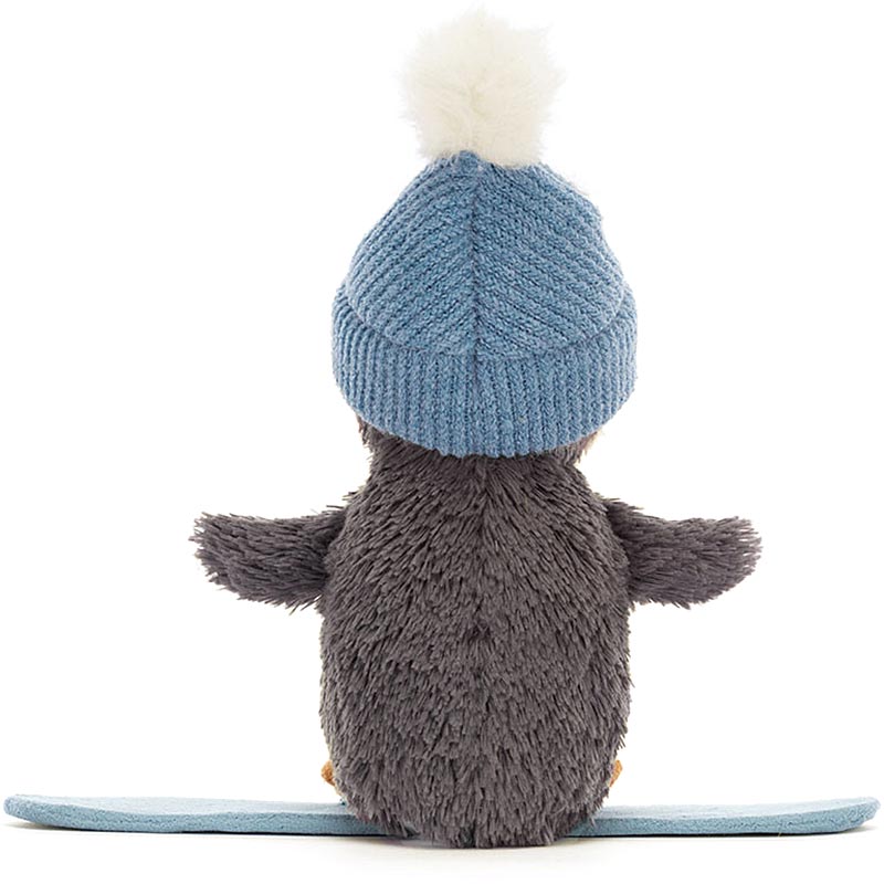 Jellycat Peanut Penguin Snowboarding | plushpaws.co.uk
