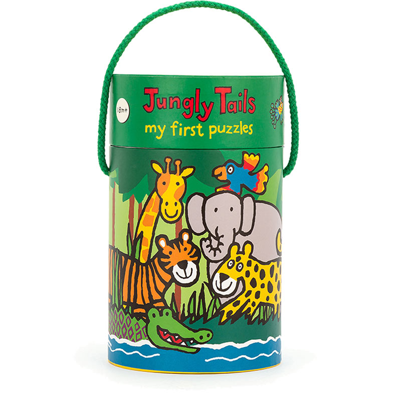 Little Jellycat Jungly Tails Puzzle | plushpaws.co.uk