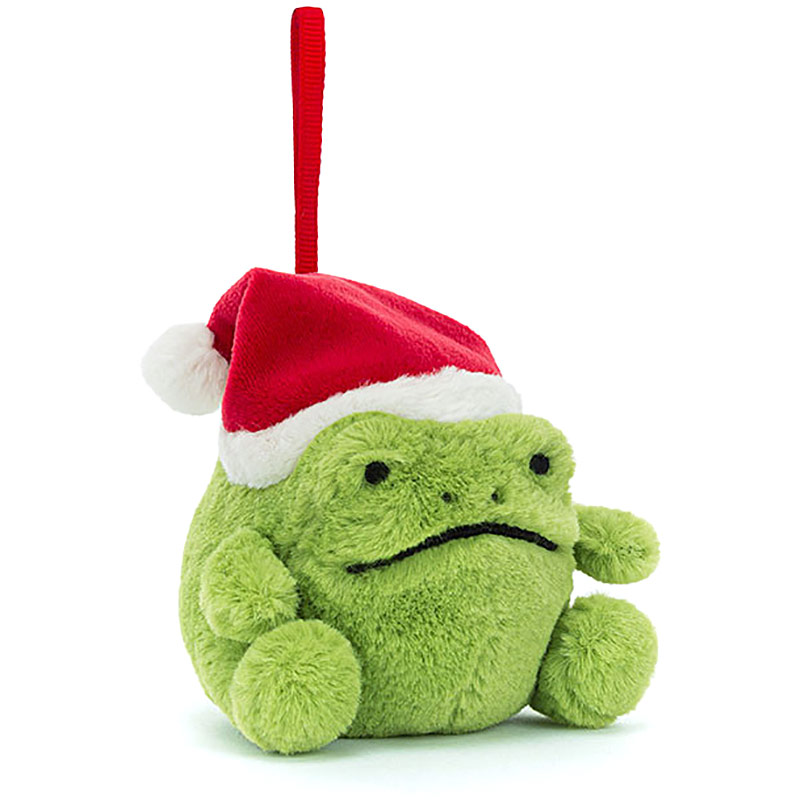 Jellycat Ricky Rain Frog Tree Decoration | plushpaws.co.uk