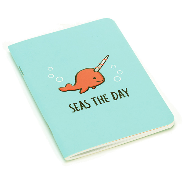 Jellycat Seas the Day Aqua A6 Notebook | plushpaws.co.uk