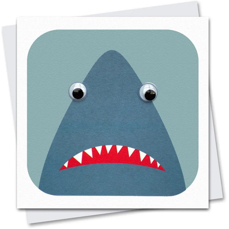 Stripey Cats Sherman Shark Gift Card | Plushpaws
