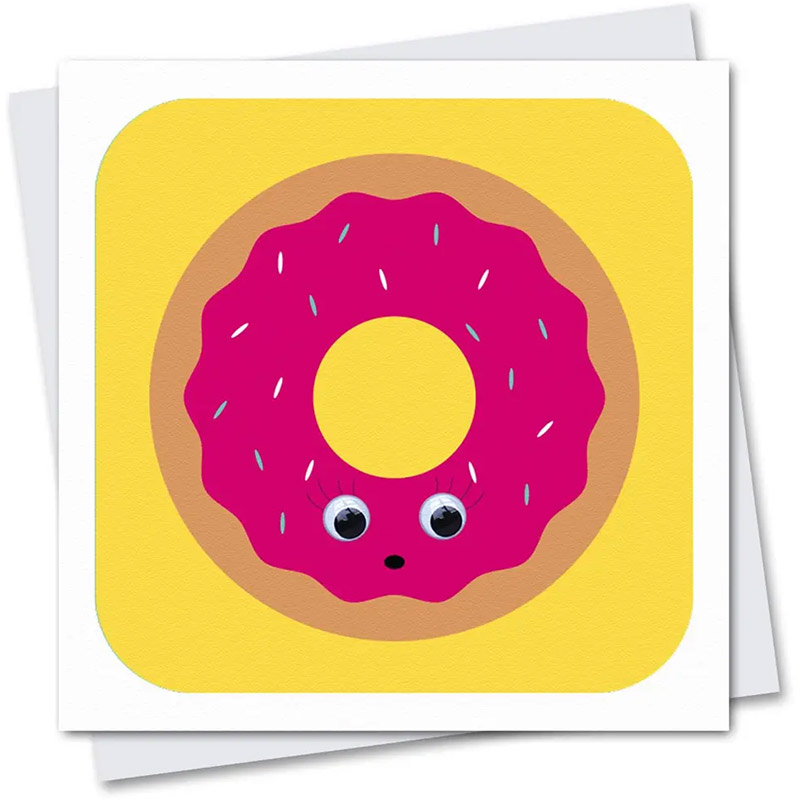 Stripey Cats Danielle Doughnut Gift Card | plushpaws.co.uk