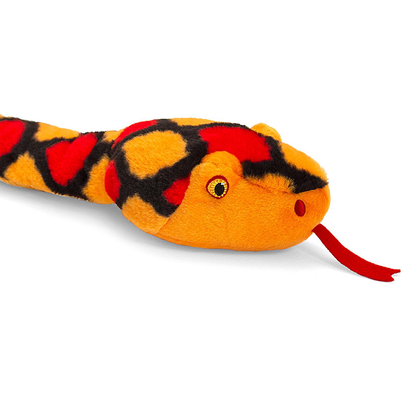 Keel Toys Keeleco Orange Snake | plushpaws.co.uk