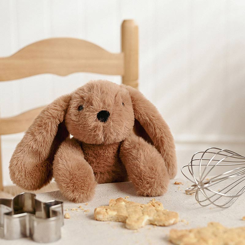 Softies Cookie the Plush Long Leg Dark Brown Bunny | plushpaws.co.uk