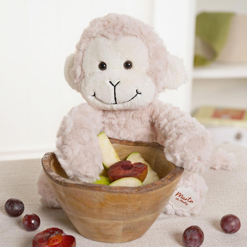 Softies Martin the Plush Sitting Light Brown Monkey | plushpaws.co.uk