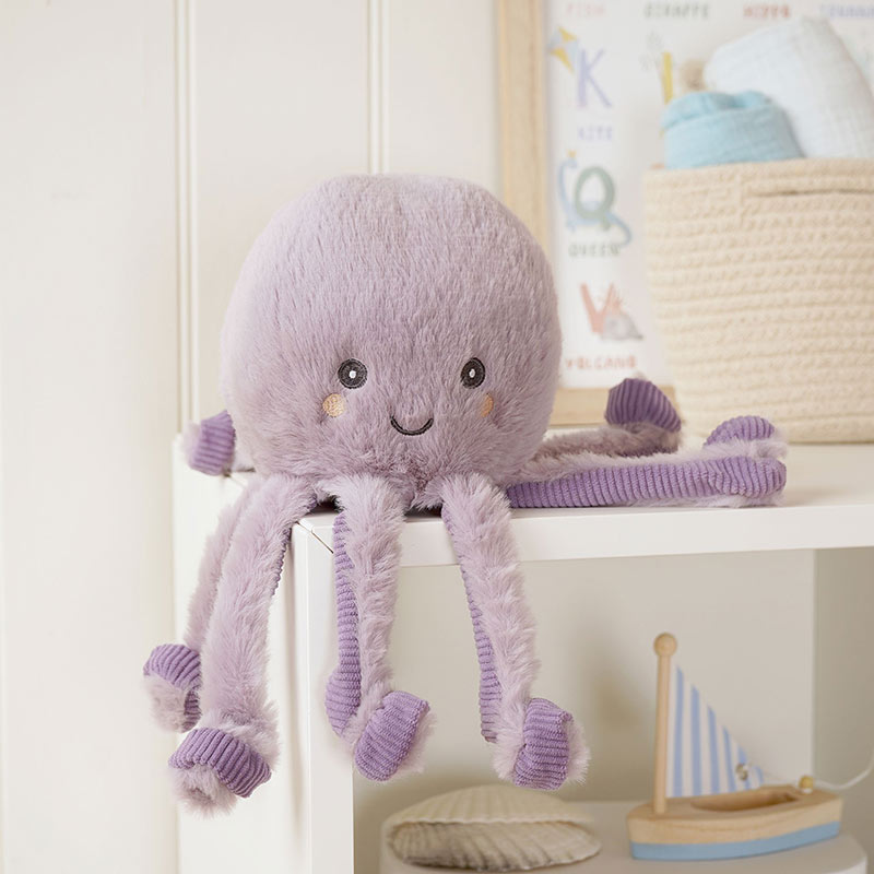 Softies Otto the Plush Lilac Octopus | plushpaws.co.uk
