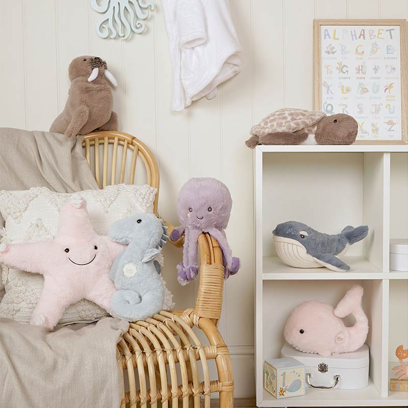 Softies Walter the Plush Brown Walrus with Glow in the Dark Teeth ...