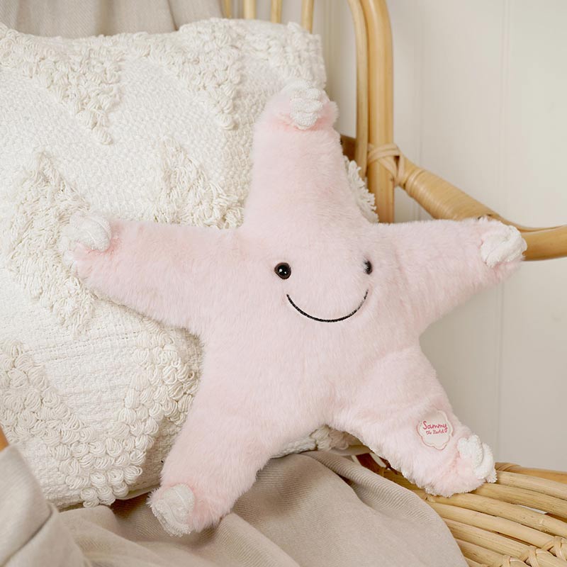 Softies Sammy the Plush Pink Starfish | plushpaws.co.uk