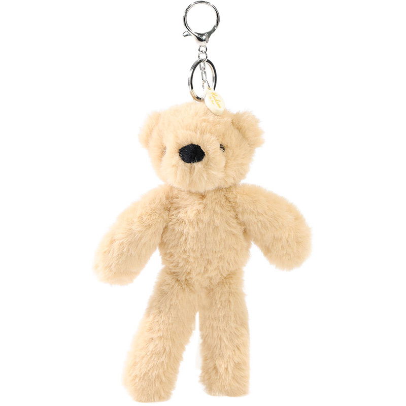 Softies Hudson the Plush Light Brown Bear Keyring | plushpaws.co.uk
