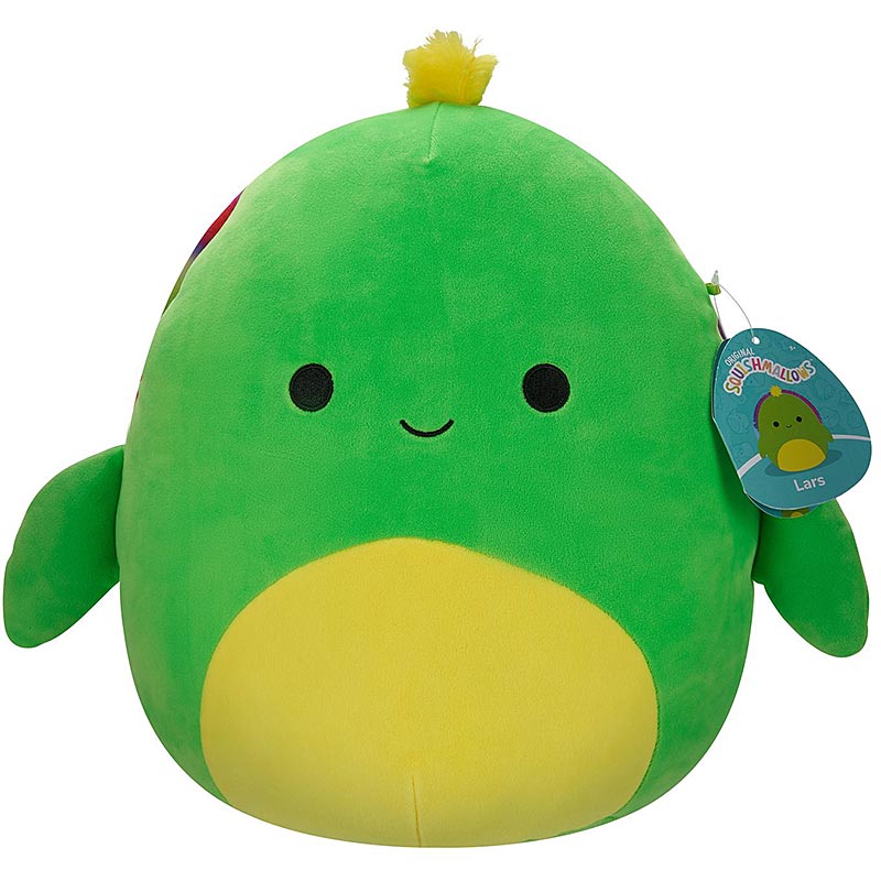 Squishmallows Lars Neon Green Turtle | plushpaws.co.uk