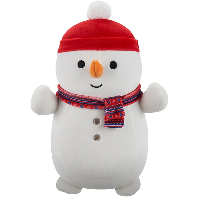 Squishmallows HugMees Christmas Manny Snowman | plushpaws.co.uk