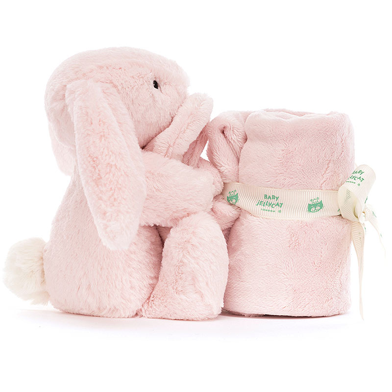 Baby Jellycat Bashful Pink Bunny Soother | plushpaws.co.uk