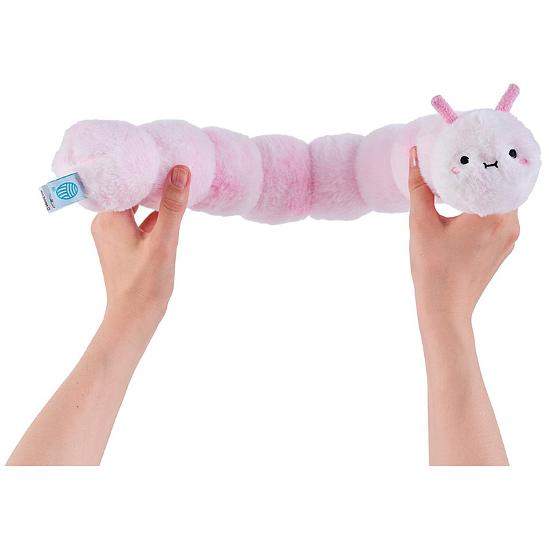 Noodoll Ricewaggle Pink Caterpillar | plushpaws.co.uk