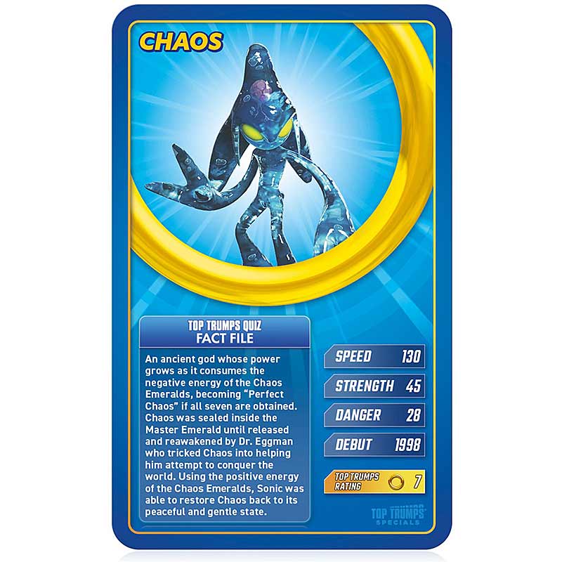SEGA Sonic the Hedgehog Top Trumps | plushpaws.co.uk
