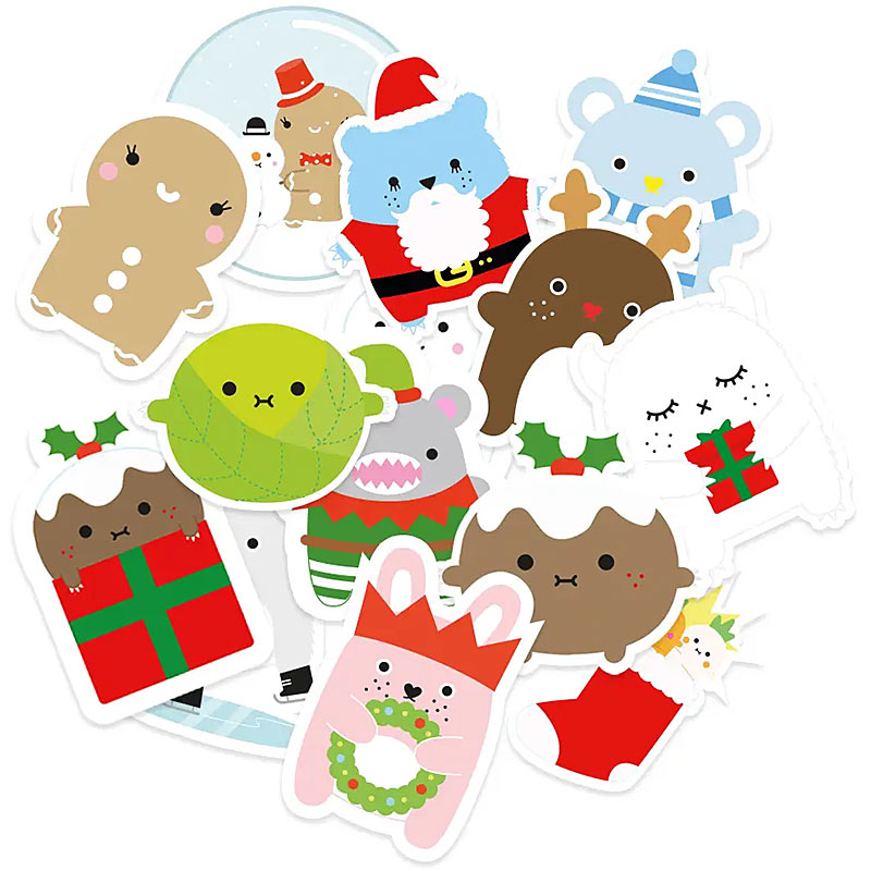 Noodoll Christmas Sticker Pack | plushpaws.co.uk