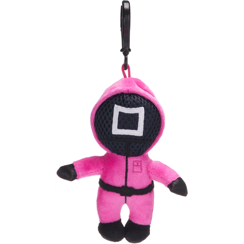 Netflix Squid Game Pink Guard Manager (Square) Keyring | plushpaws.co.uk